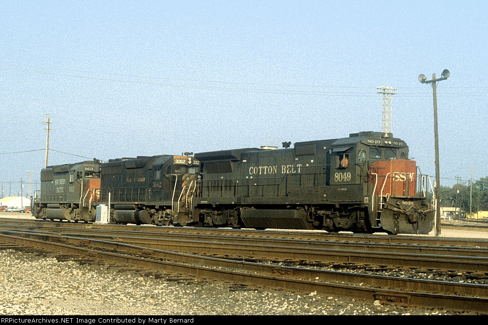 SSW 8049, D&RGW 3062, and SP 9613